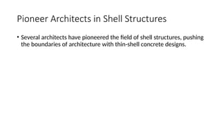 Shell Structures building technology five | PPTX