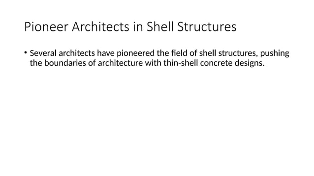 Shell Structures building technology five | PPTX | Civil Engineering Industry | Industries