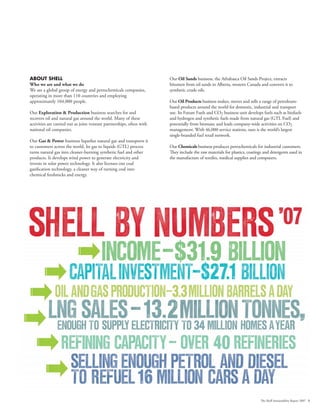 Shell Sustainability Report 2007 | PDF