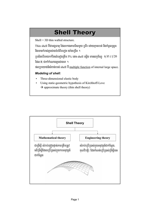 Shell theory | PDF