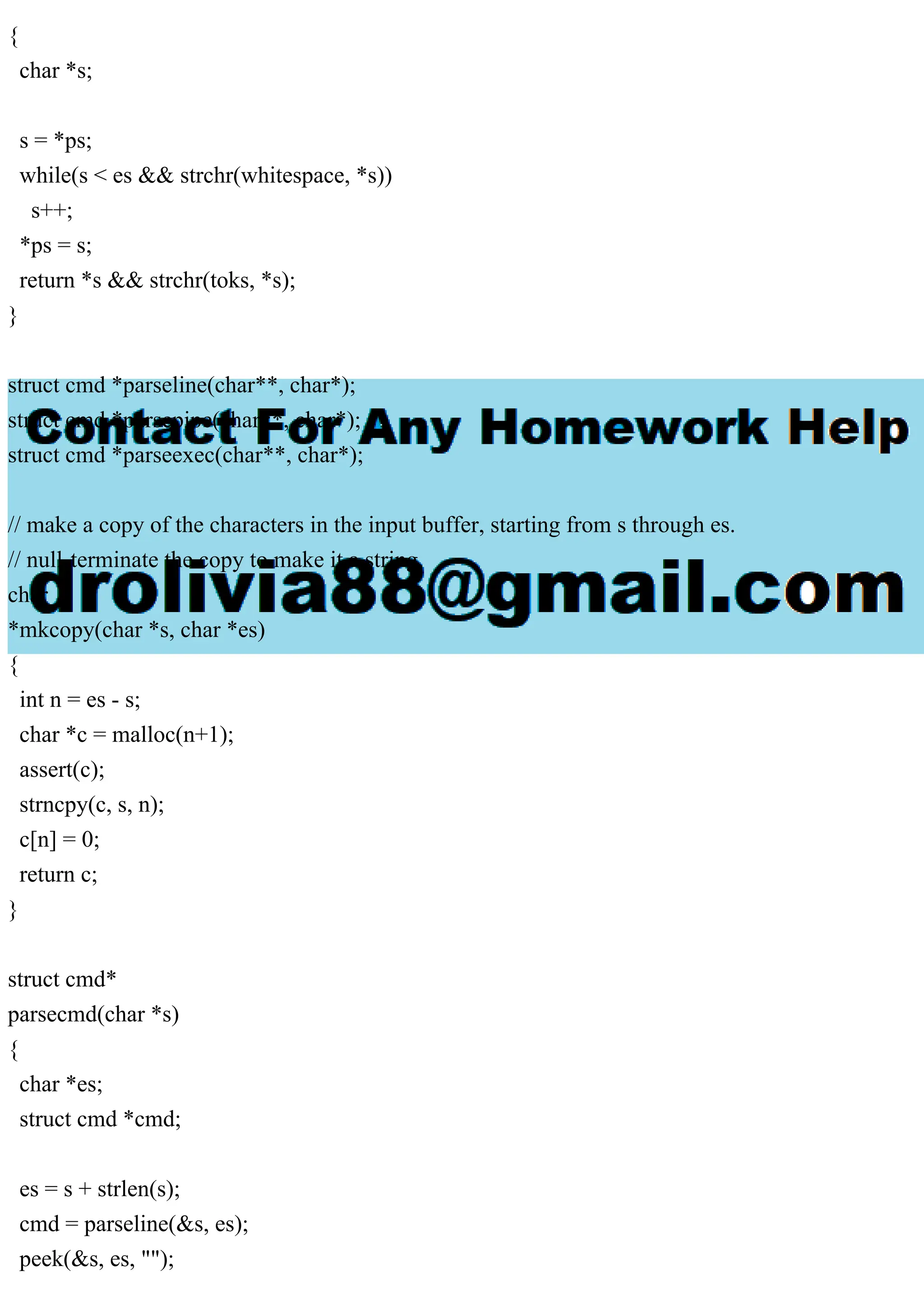 Shell to be modified#include stdlib.h #include unistd.h .pdf