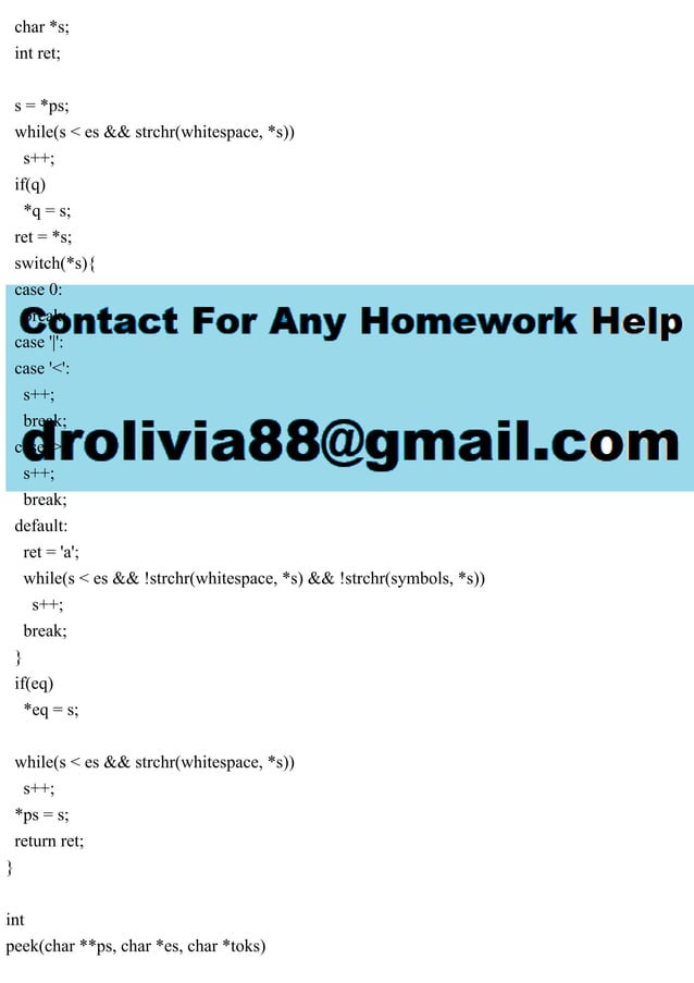 Shell to be modified#include stdlib.h #include unistd.h .pdf | Operating Systems | Computer ...