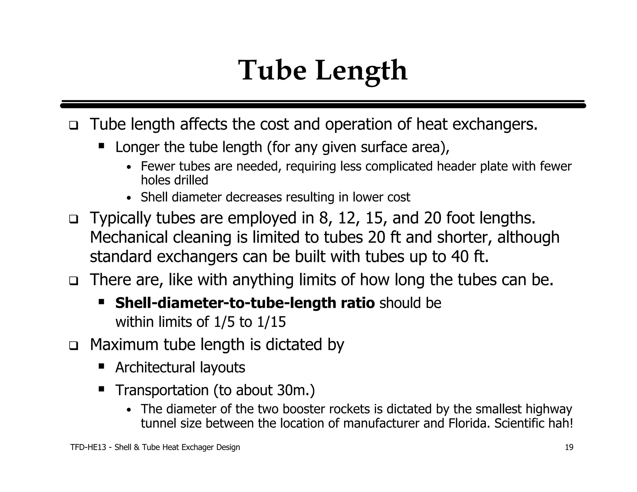 Shell&tube exchanger design | PDF