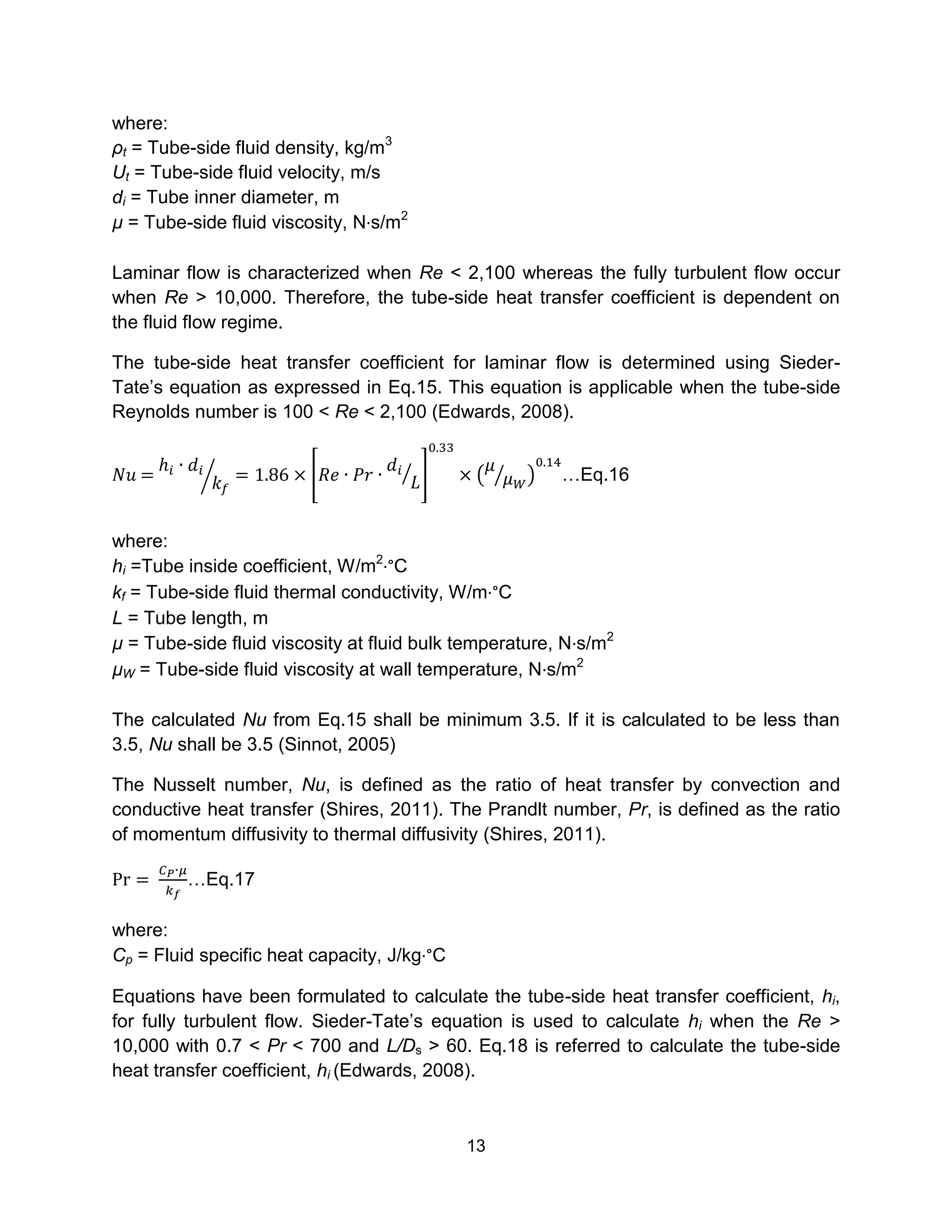 Shell & tube heat exchanger single fluid flow heat transfer | PDF