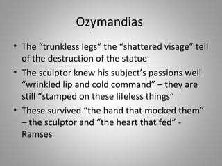 Ozymandias - in class notes | PPT