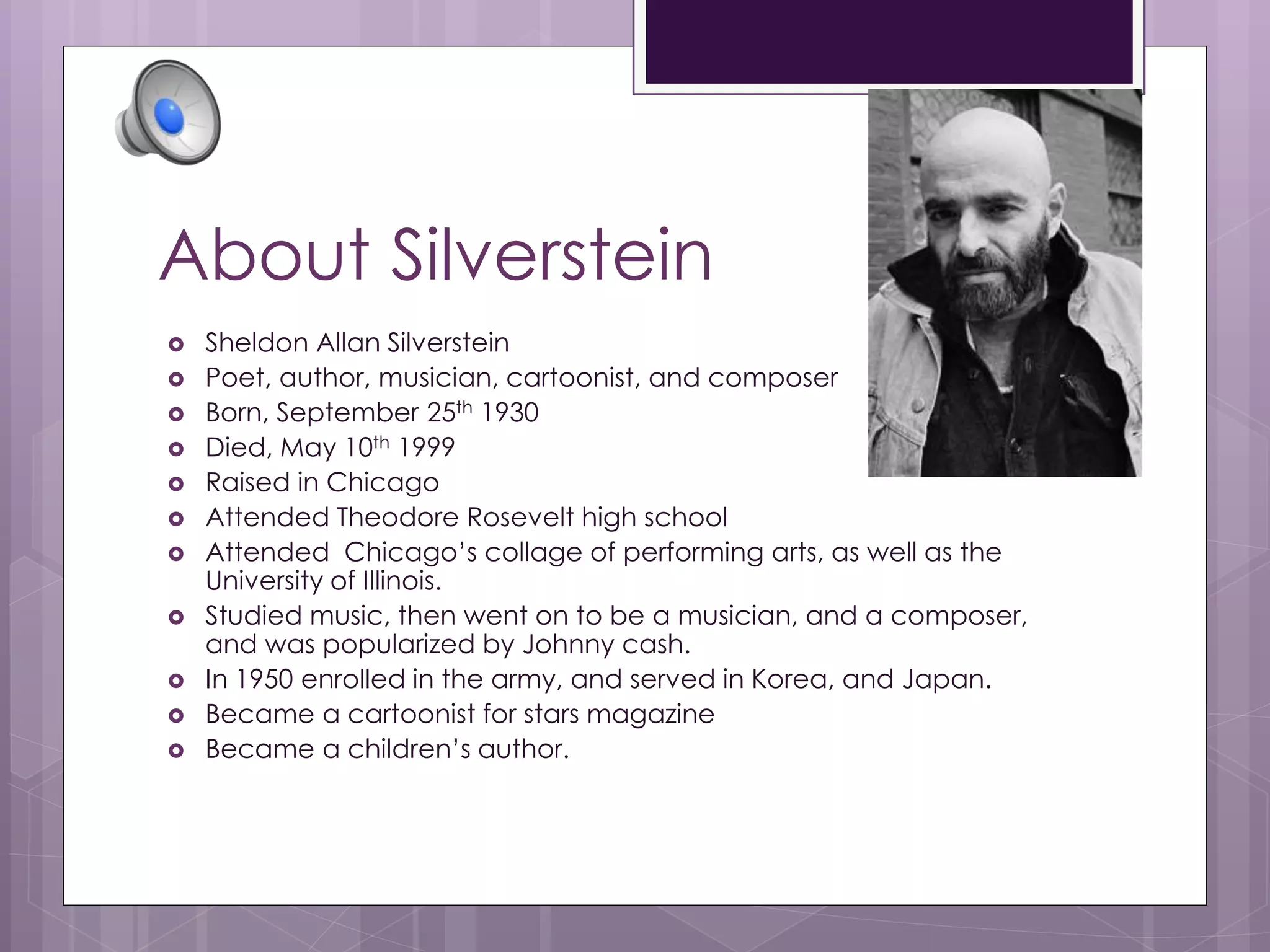 Shel silverstein | PPTX