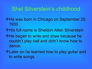 Shel Silverstein. Poetry | PPT