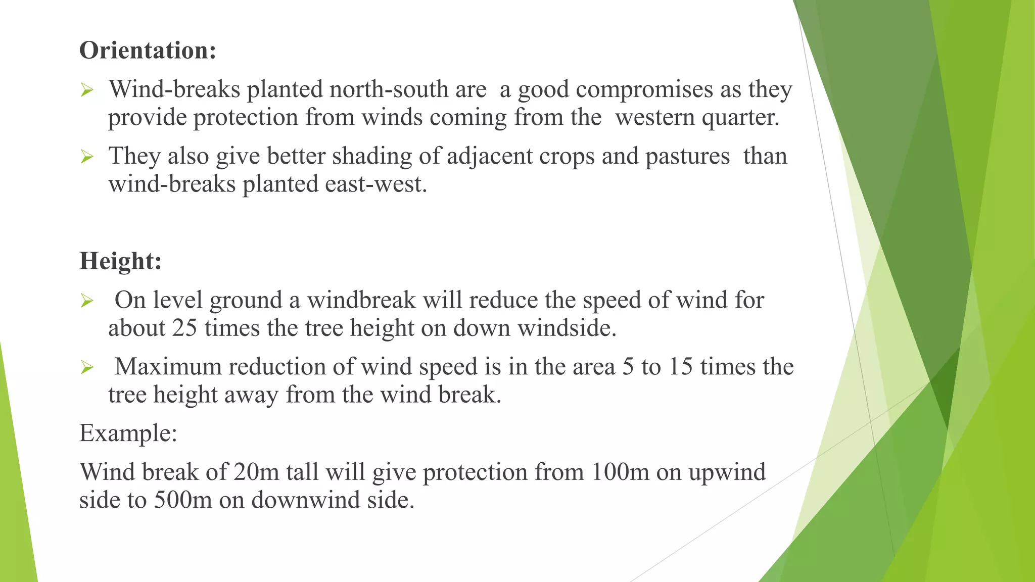 Shelterbelts and windbreaks | PPTX