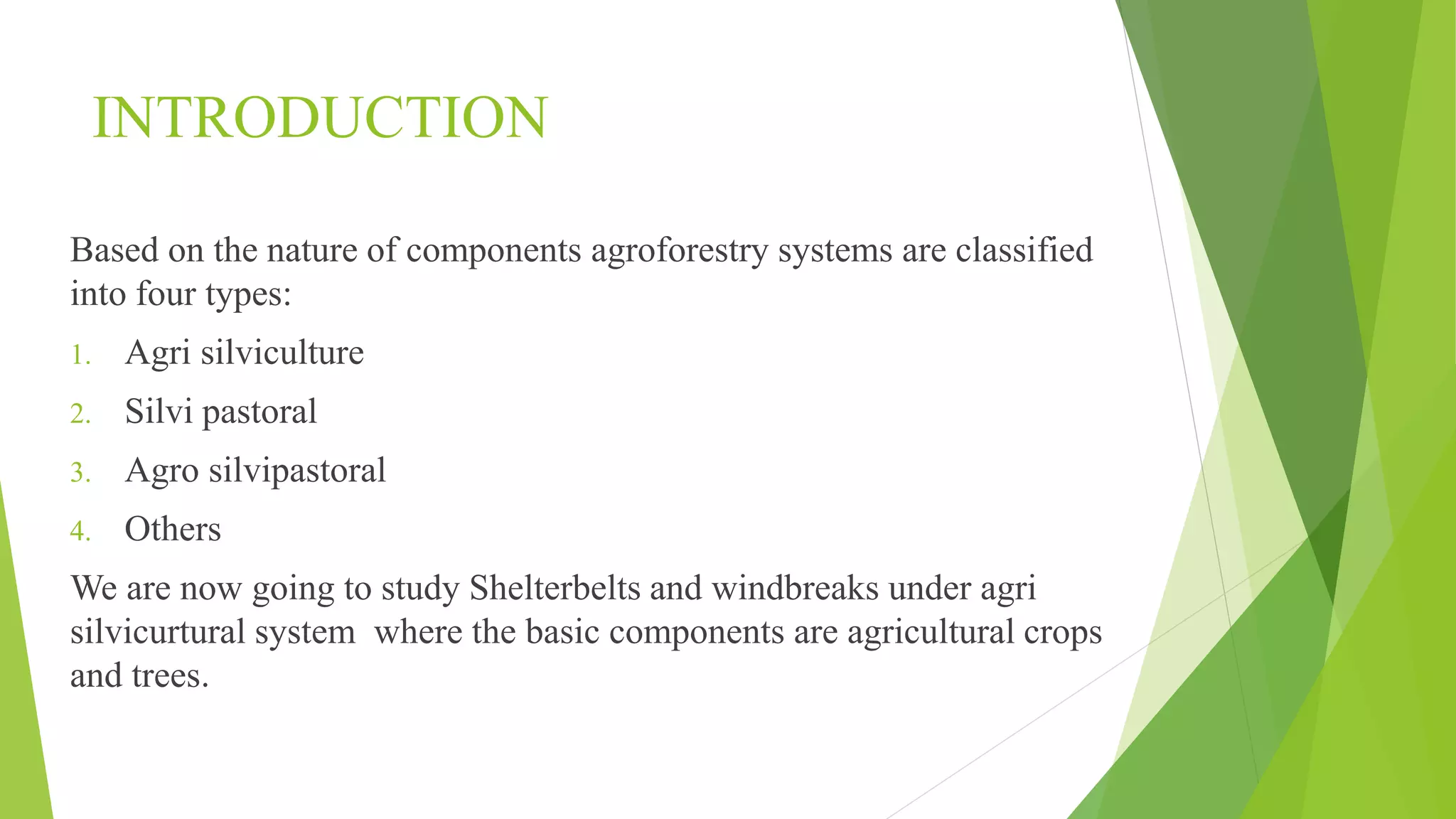 Shelterbelts and windbreaks | PPTX