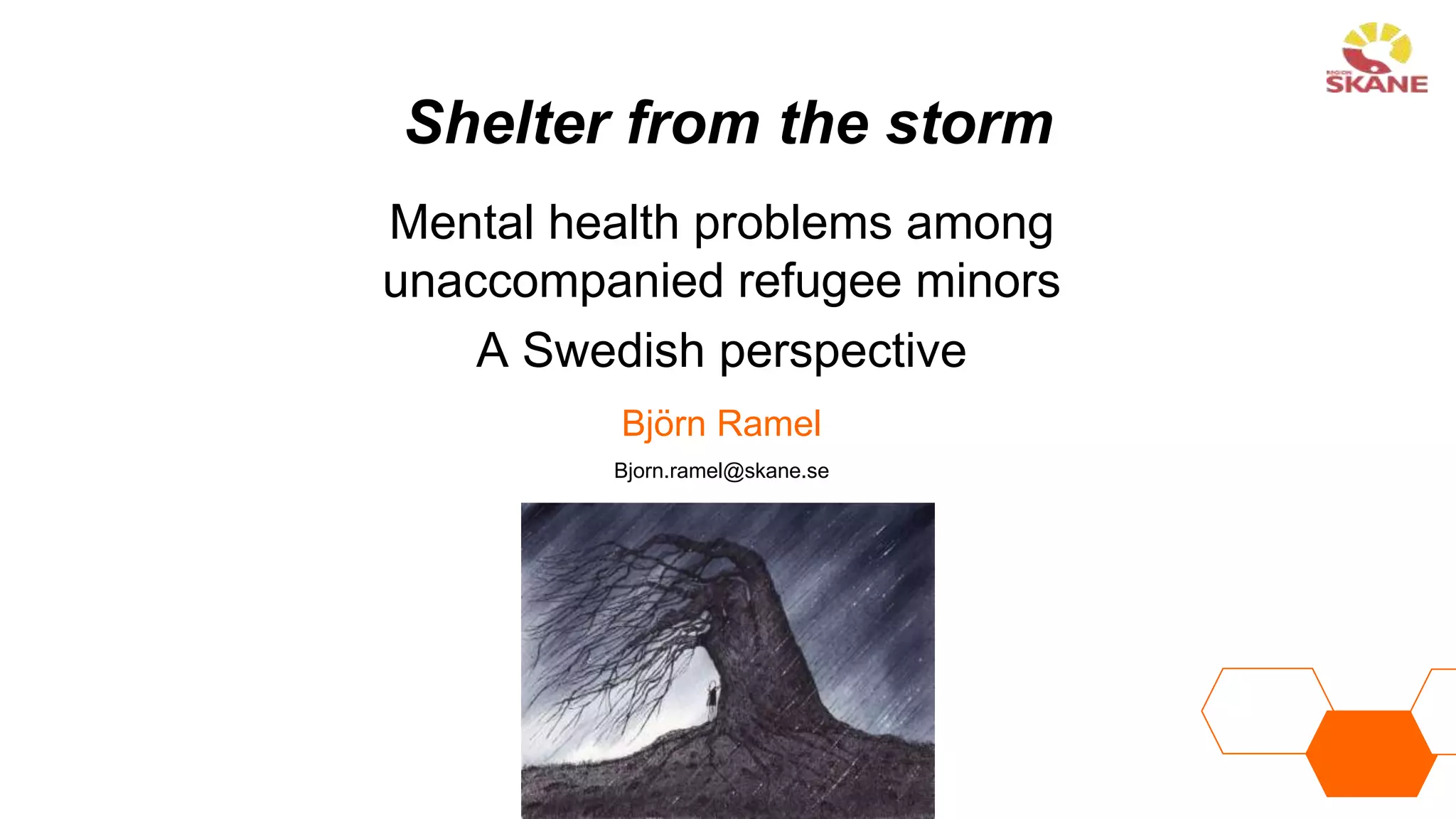 Mental health problems among unaccompanied refugee minors -A Swedish ...