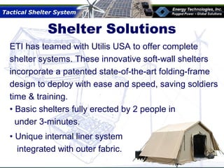 Tactical Shelter Systems | PPT