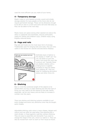 Shelving and storage | PDF