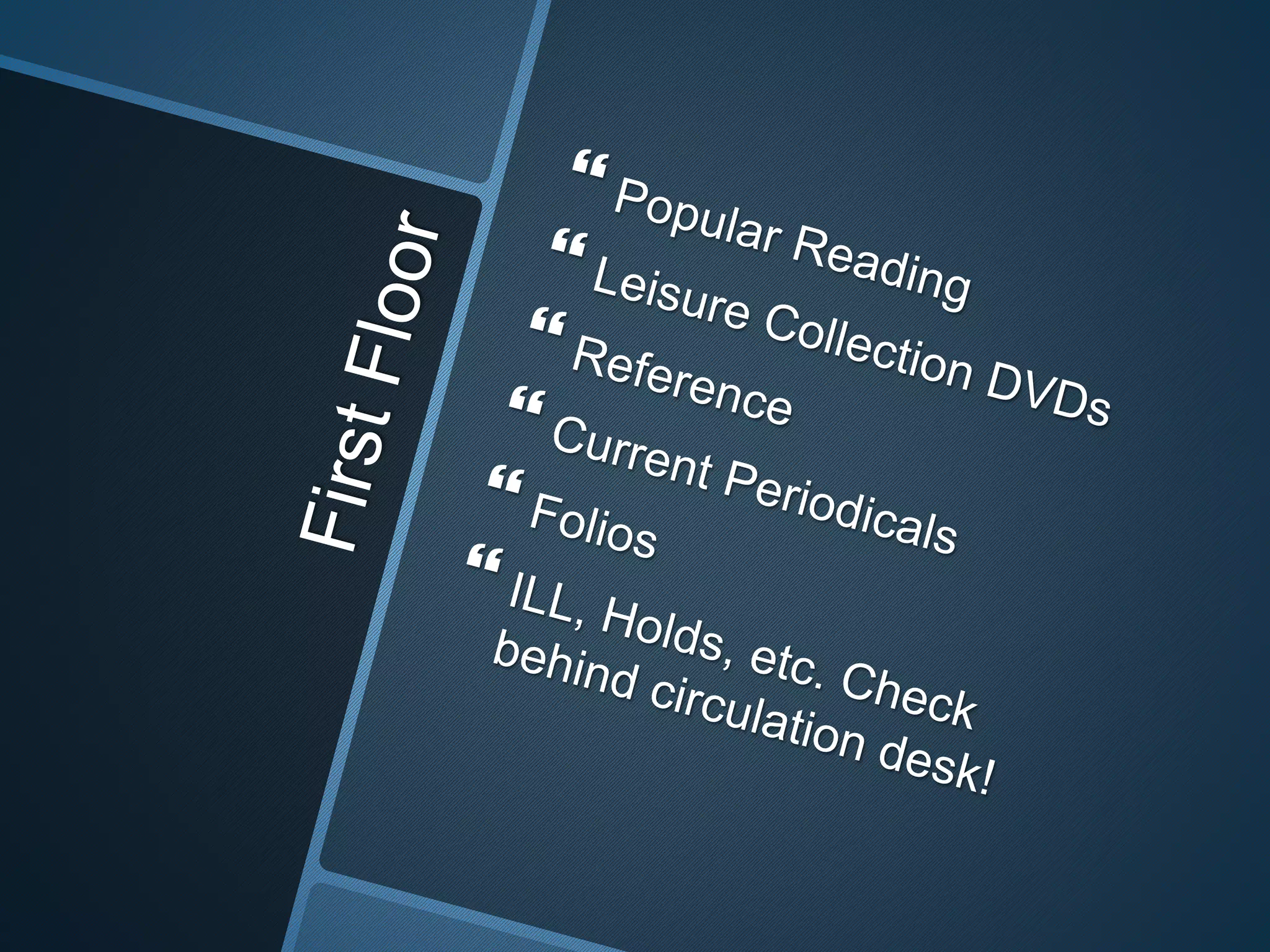 Shelving locations in the gingrich library (1) | PPT