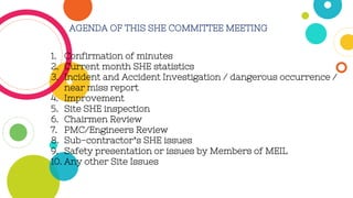 SHE Committee Meeting Month of April 2024 | PPTX