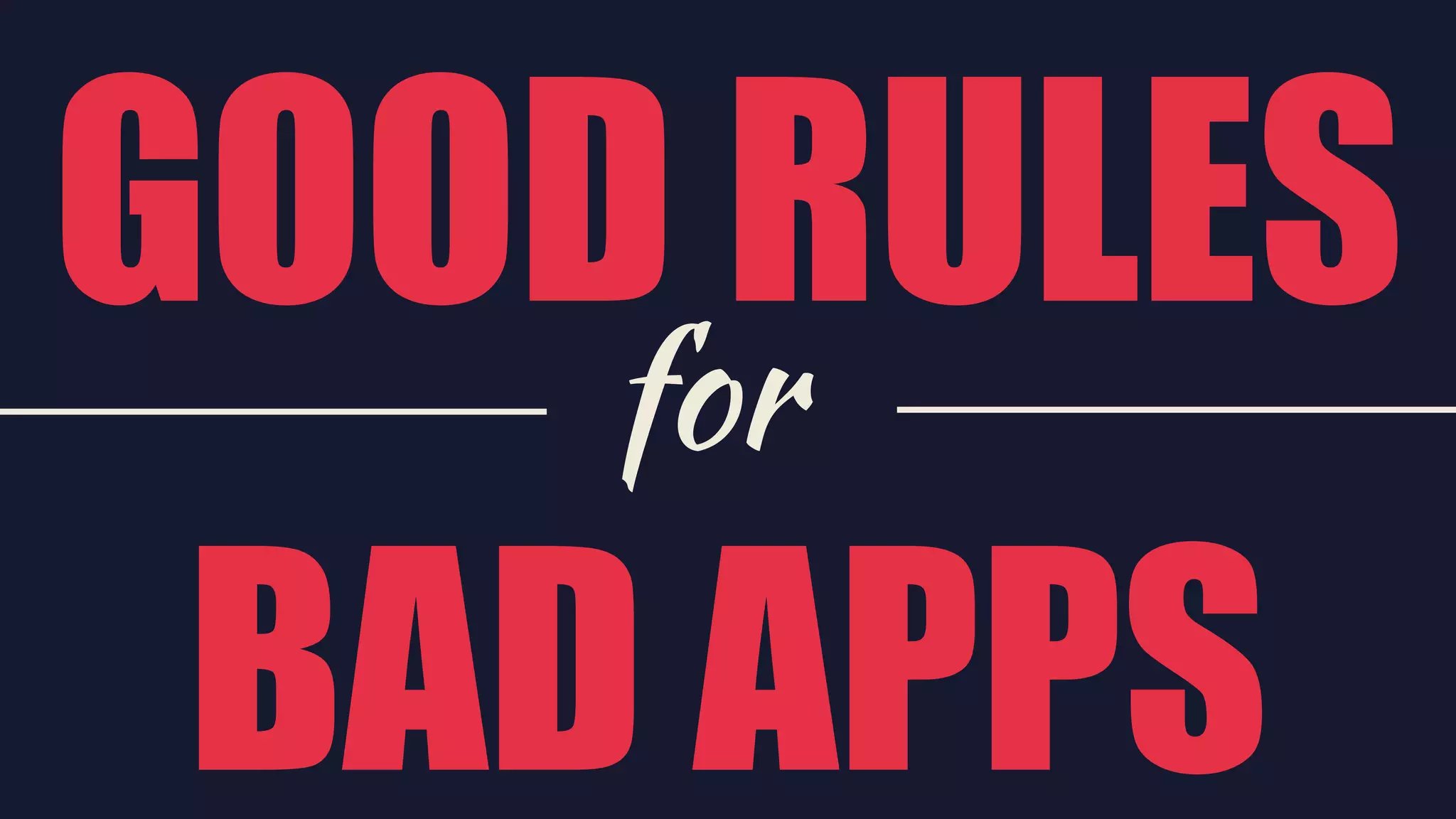 Good Rules for Bad Apps - Shem magnezi | PPTX
