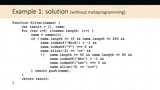 Metaprogramming with JavaScript | PPTX | Web Development | Internet