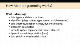 Metaprogramming with JavaScript | PPTX | Web Development | Internet