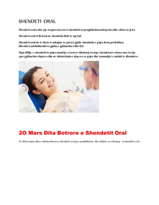 Shendeti oral | DOCX