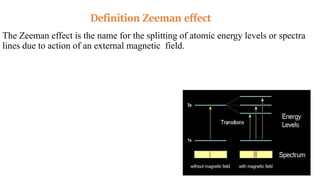 Zeeman effect | PPTX