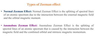 Zeeman effect | PPTX