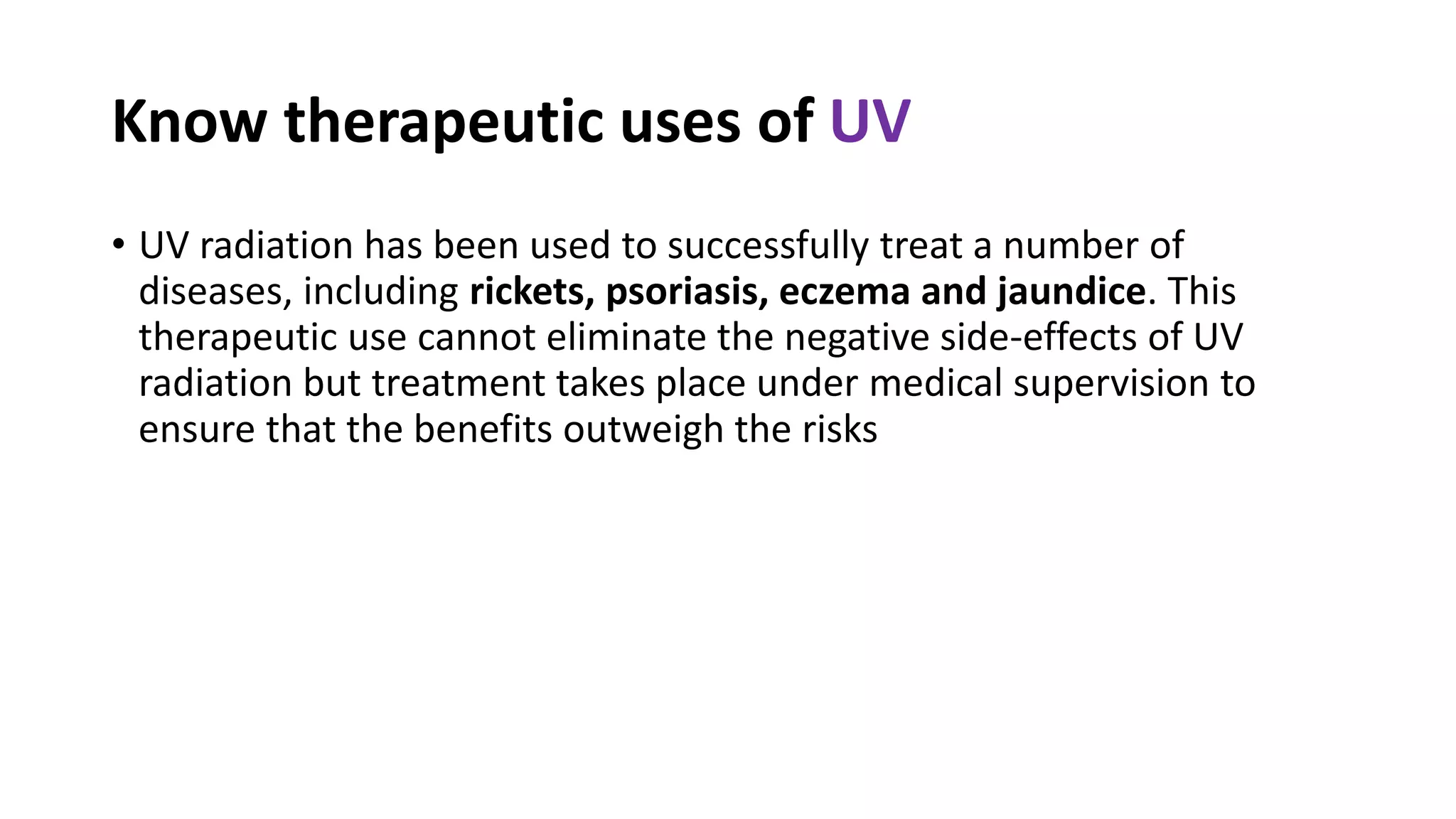 ultraviolet radiation | PPTX