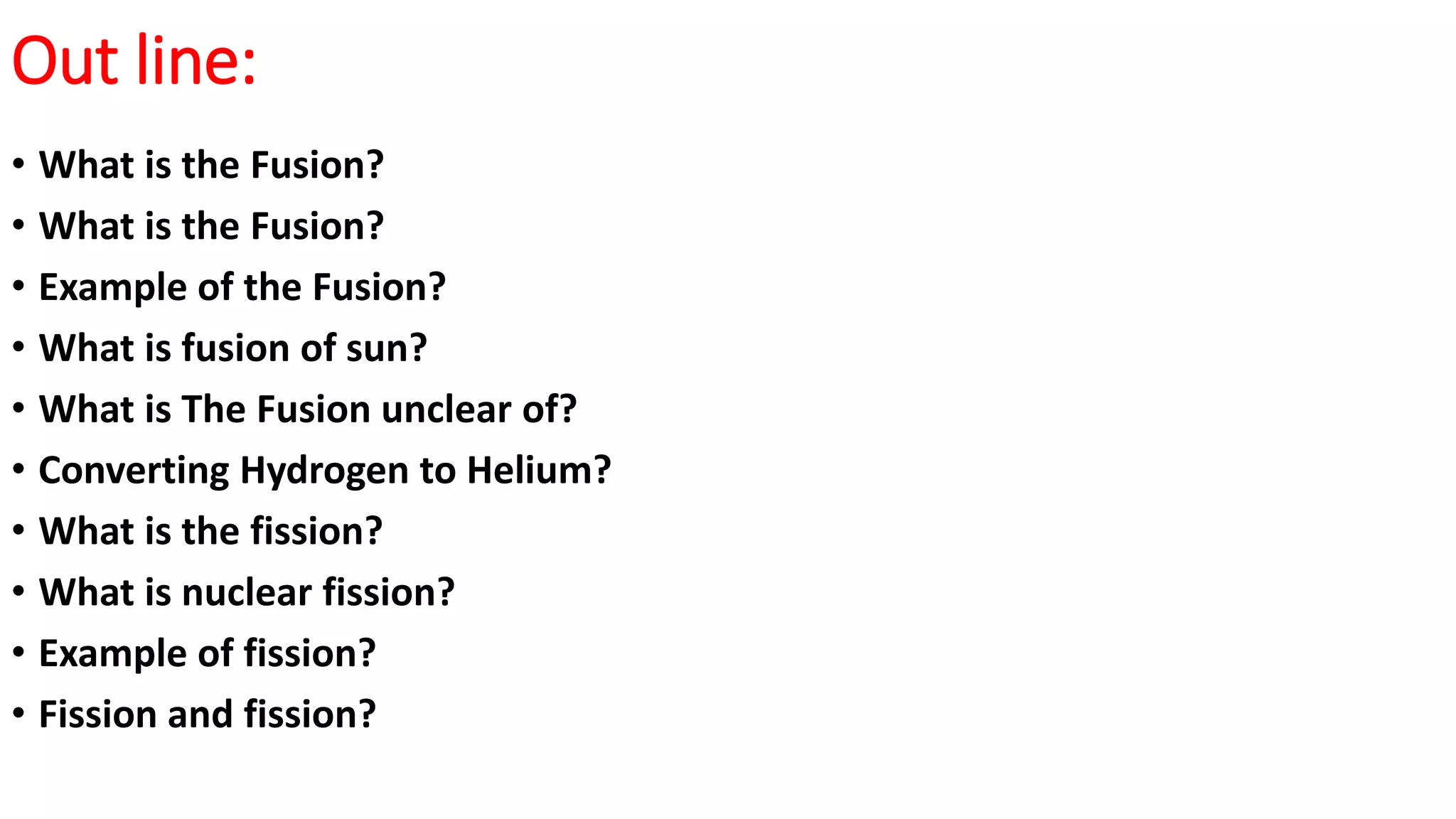 fusion and fission | PPTX