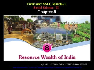 Resource Wealth of India sslc Social Science | PPT