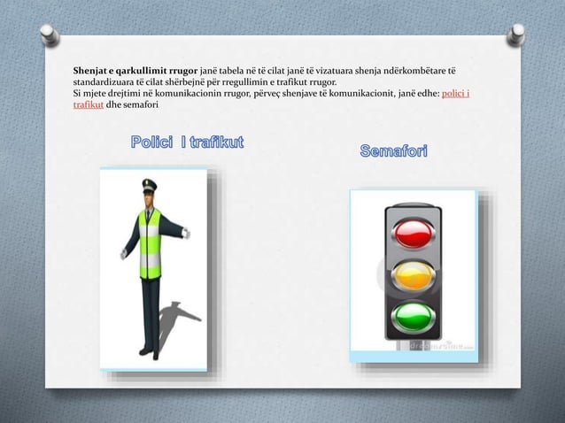 Shenjat rrugore | PPTX