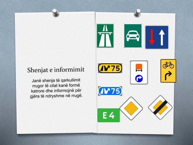 Shenjat rrugore | PPTX