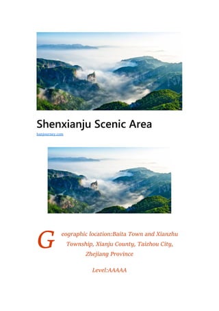 Shenxianju scenic area | PDF