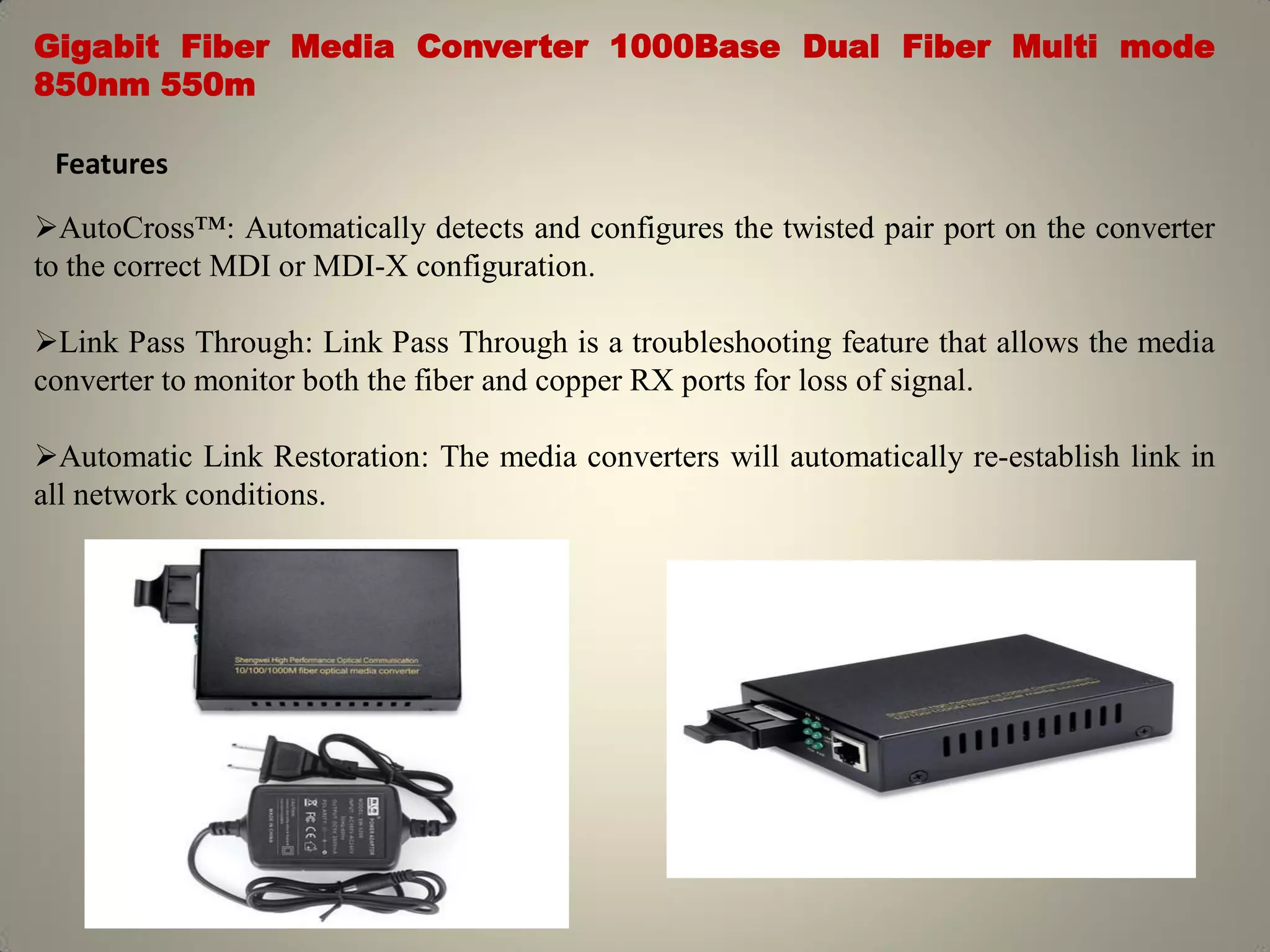 Shenzhen powerlink electronic technology fiber media converter | PDF