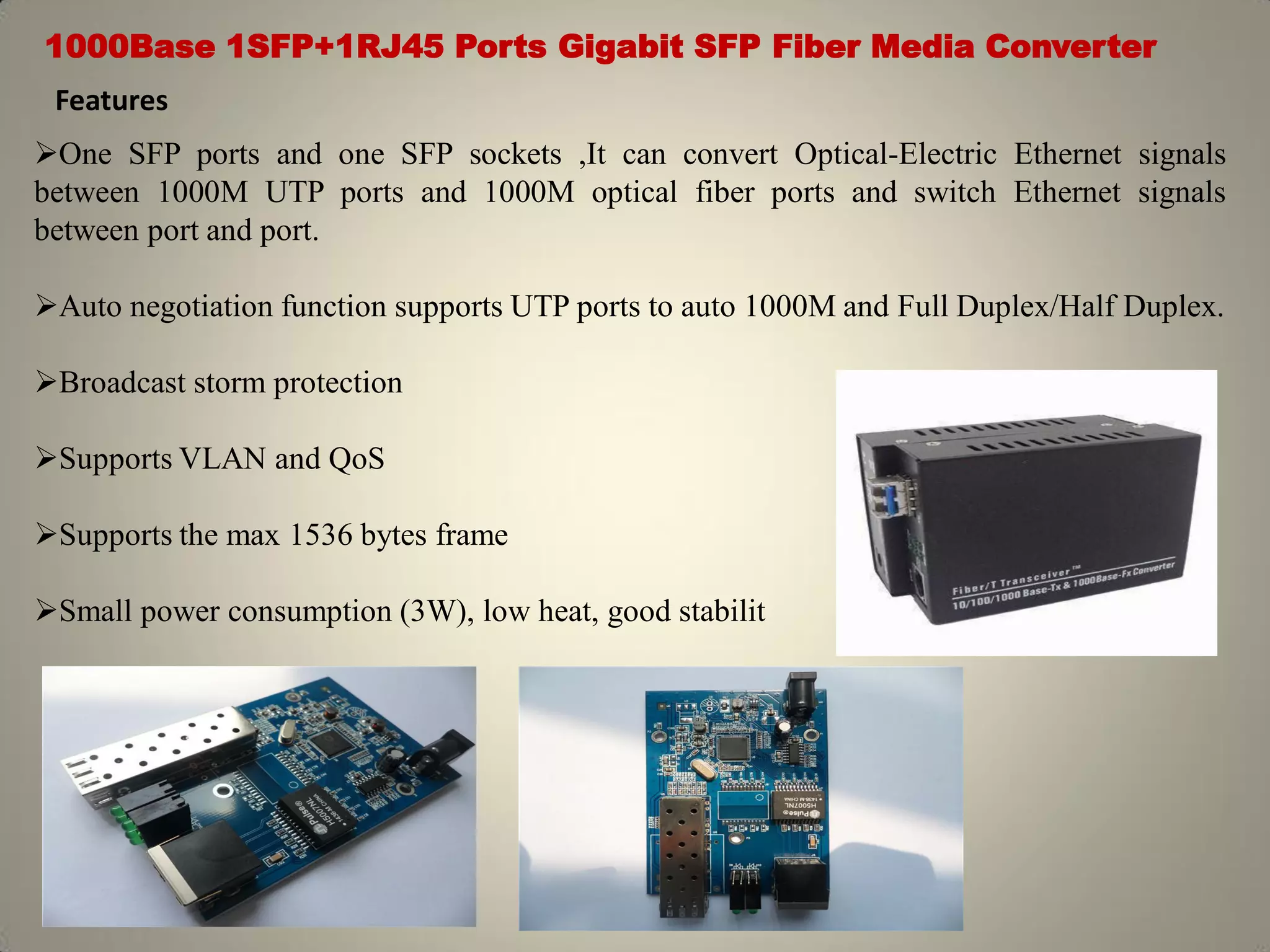 Shenzhen powerlink electronic technology fiber media converter | PDF