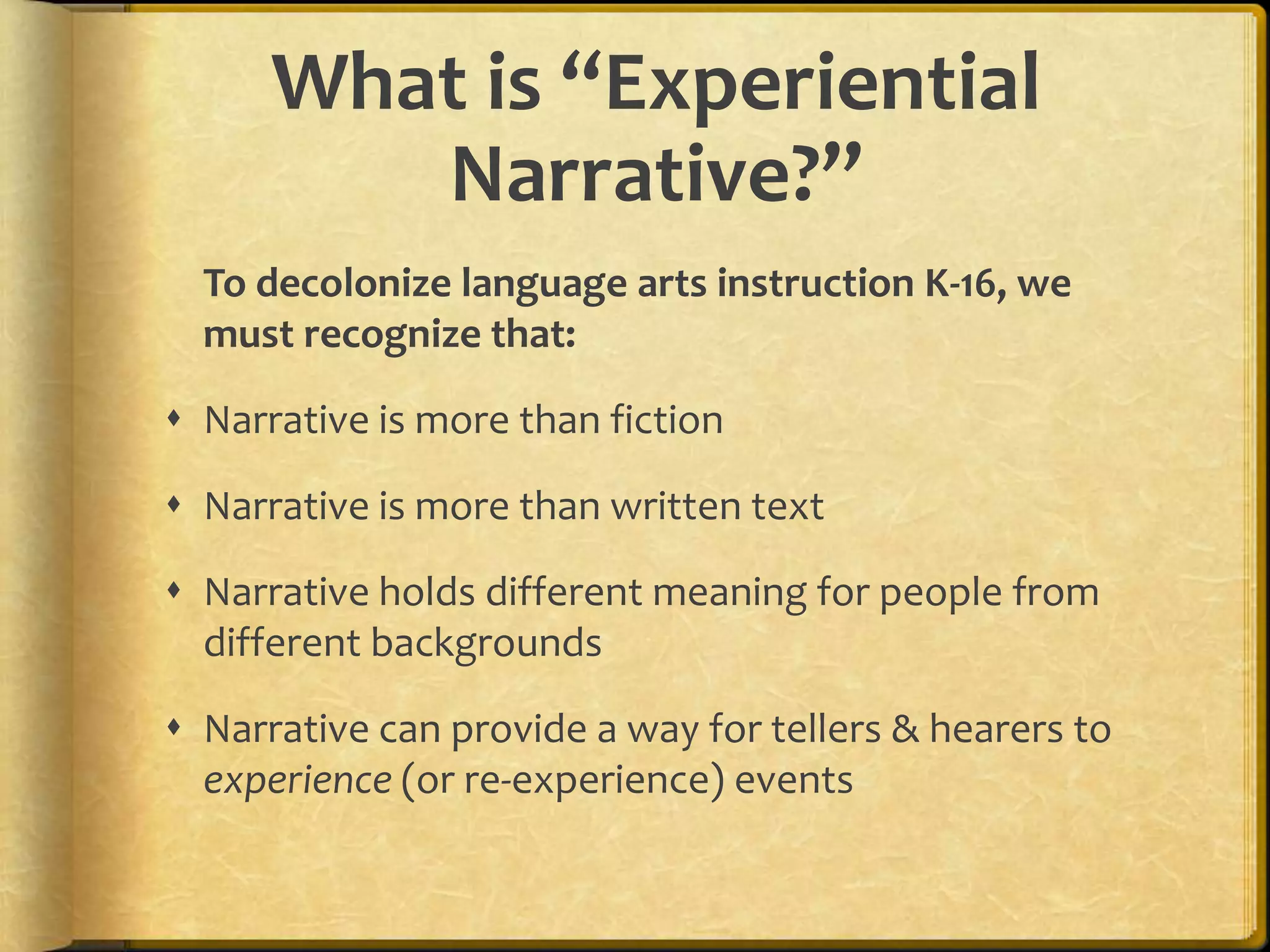 Decolonizing Language Arts Education | PPT