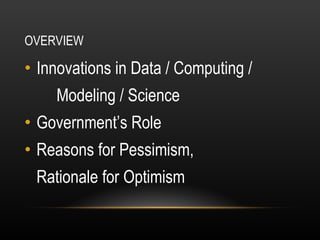 Lewis Shepherd on the Revolution in Scientific Computing | PPT