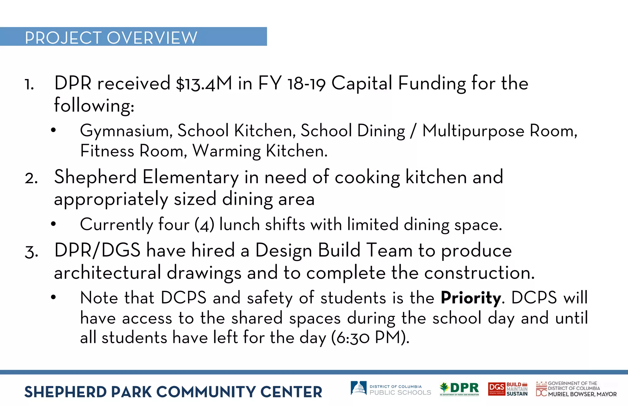 Shepherd park community meeting presentation | PDF