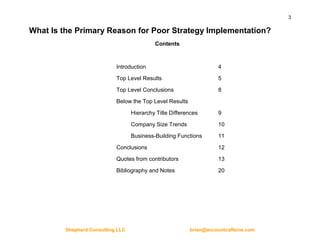 Poll: Causes of Poor Strategy ImplementationStrategy Execution Poll And Comments | PDF