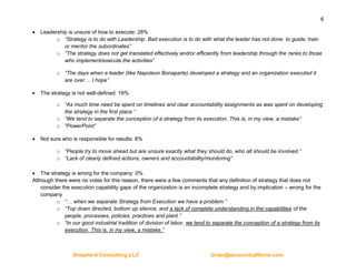 Poll: Causes of Poor Strategy ImplementationStrategy Execution Poll And Comments | PDF