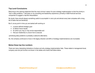 Poll: Causes of Poor Strategy ImplementationStrategy Execution Poll And Comments | PDF