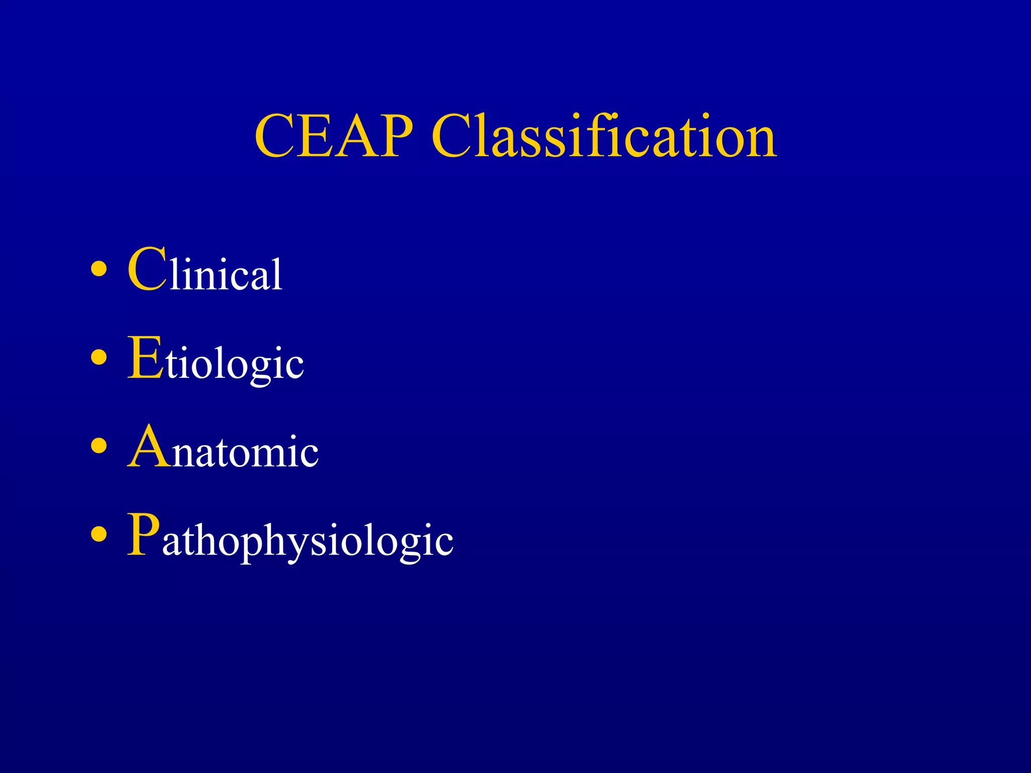 Management of Incompetence in the Axial Veins | PPTX