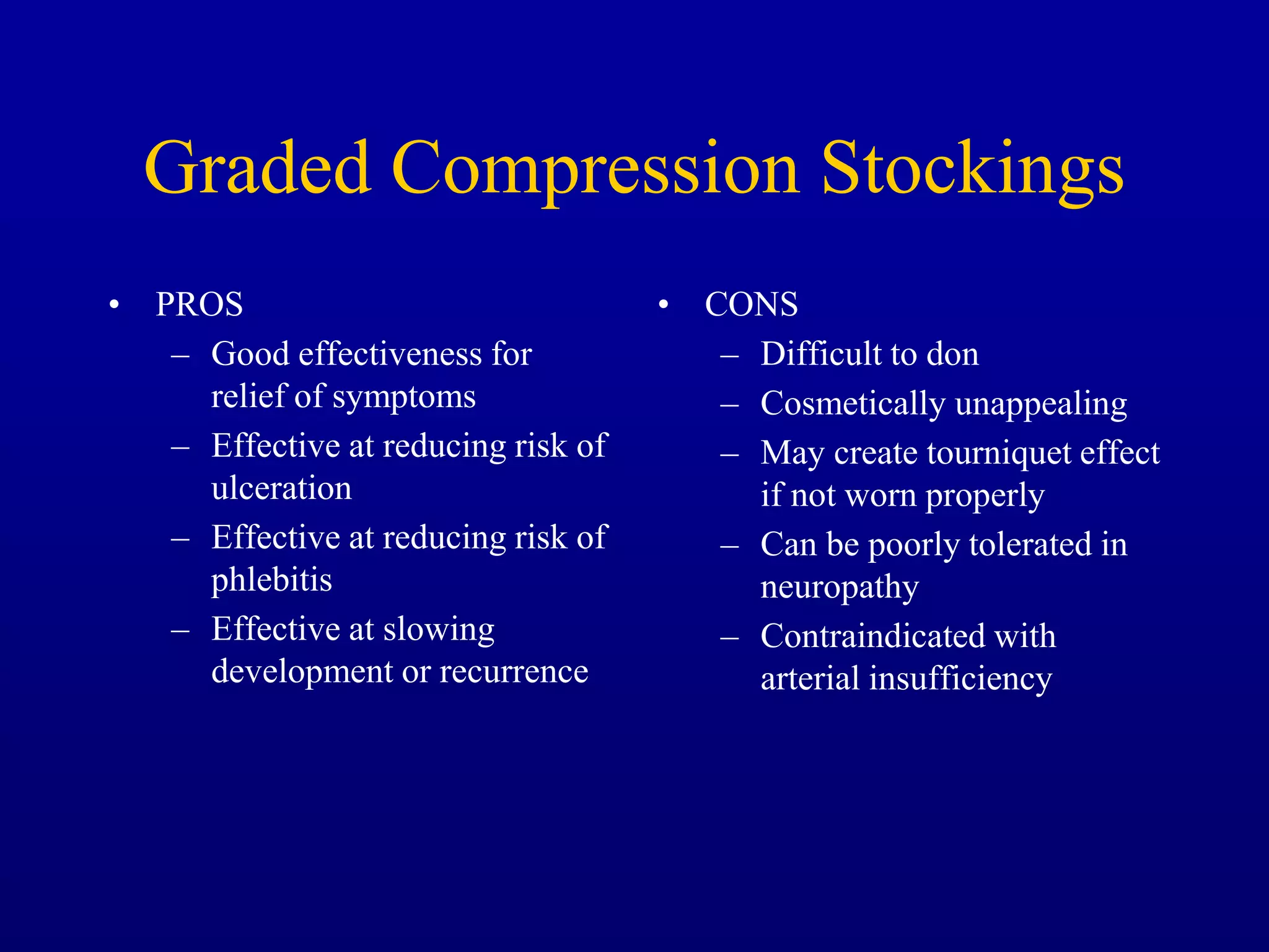 Management of Incompetence in the Axial Veins | PPTX