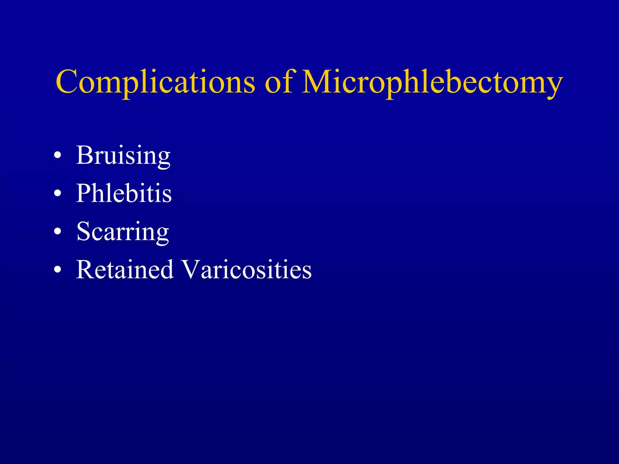 Management of Incompetence in the Axial Veins | PPTX