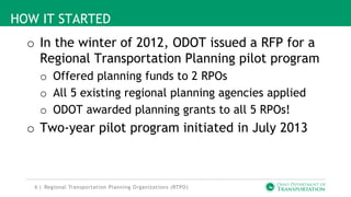 Creationg Regional Transportation Planning Organizations in Ohio | PPT