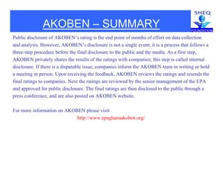 SHEQ FOUNDATION AKOBEN | PPT