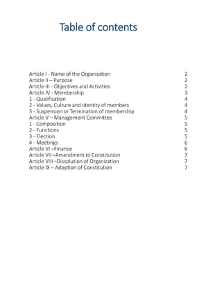 SHEQ Foundation Constitution | PDF
