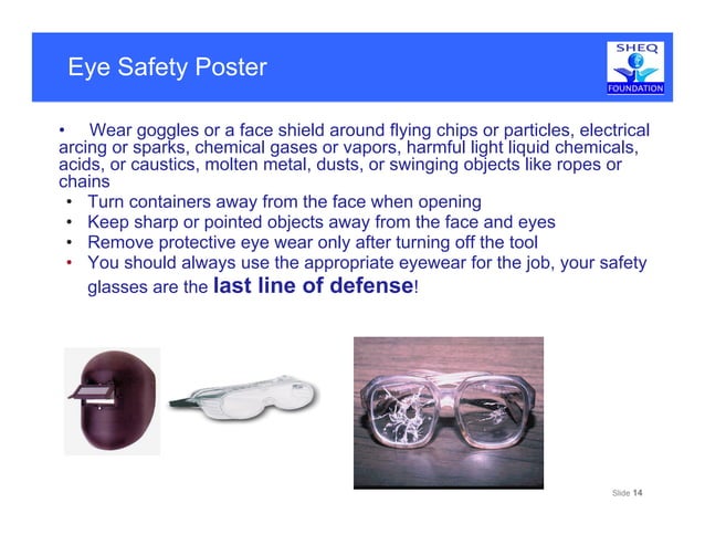 Sheq foundation eye safety | PPT