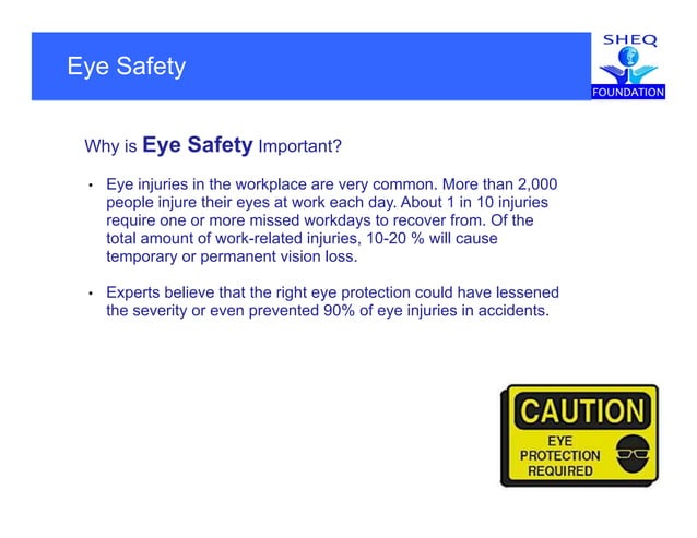 Sheq foundation eye safety | PPT