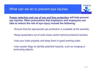 Sheq foundation eye safety | PDF