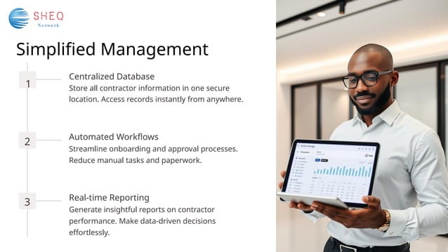 SHEQ Network's Contractor Management System Solution | PPT | Free Download