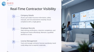 Optimize Projects with Contractor Management Software – SHEQ Network | PPTX