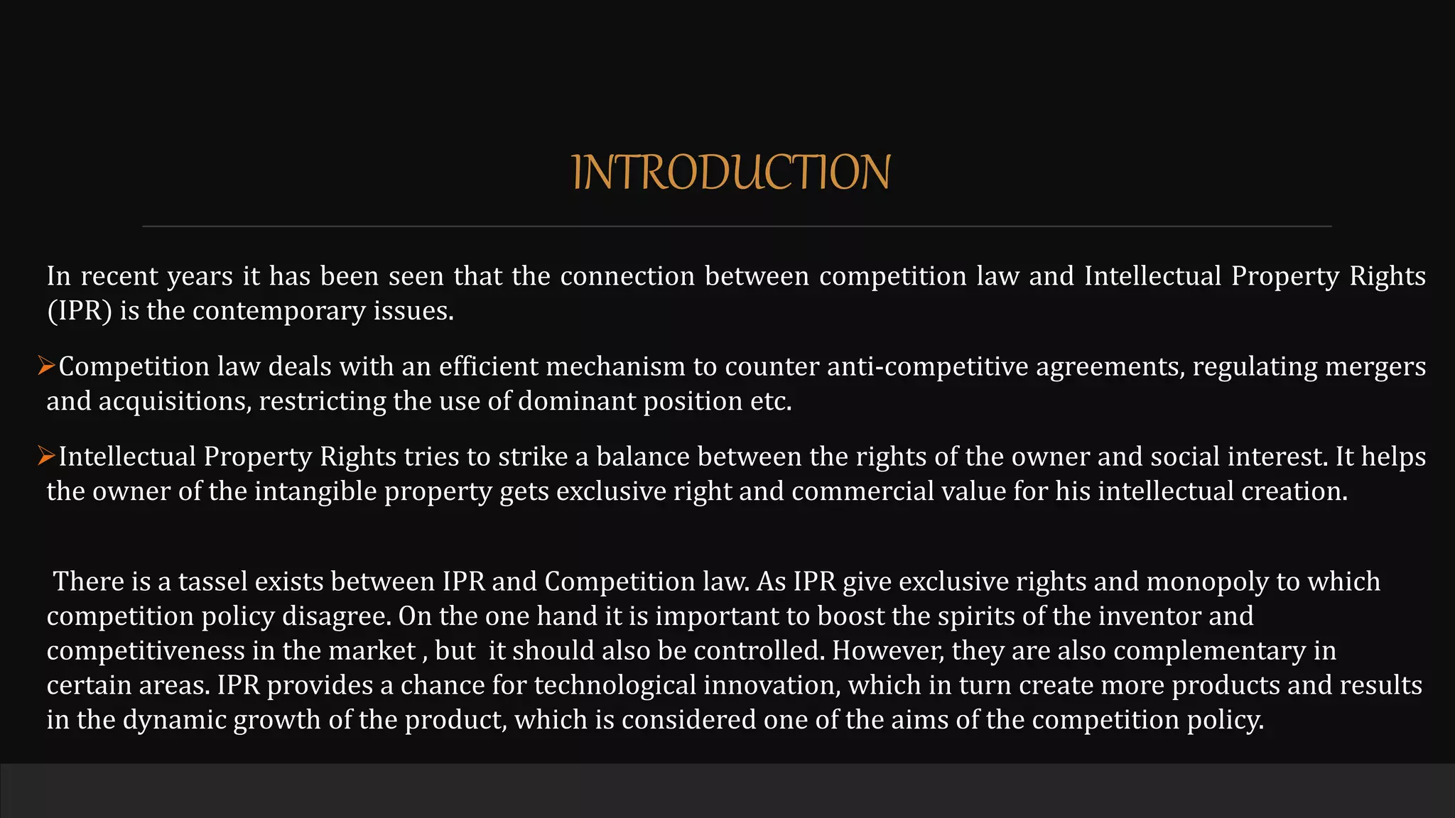 Competition Law and IPR | PPTX